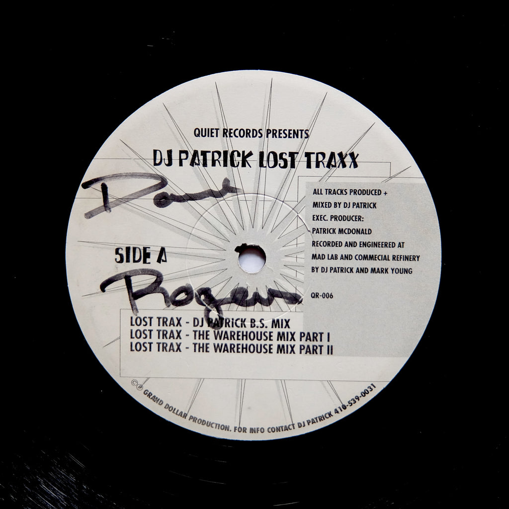 DJ Patrick "Lost Traxx" RARE BALTIMORE CLUB TECHNO HOUSE 12" – Earcave