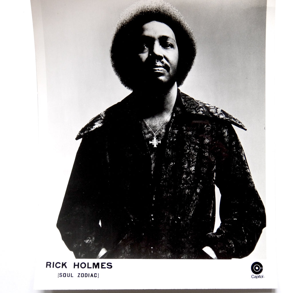 RICK HOLMES "Soul Zodiac" 1972 RARE JAZZ SPOKEN WORD 8x10 PROMO PHOTO ...