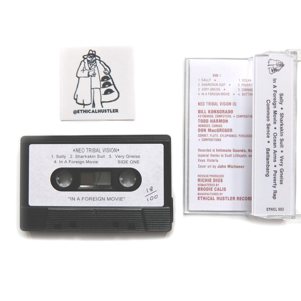 NEO TRIBAL VISION • PRIVATE SYNTH WAVE FUNK REISSUE CASSETTE TAPE – Earcave