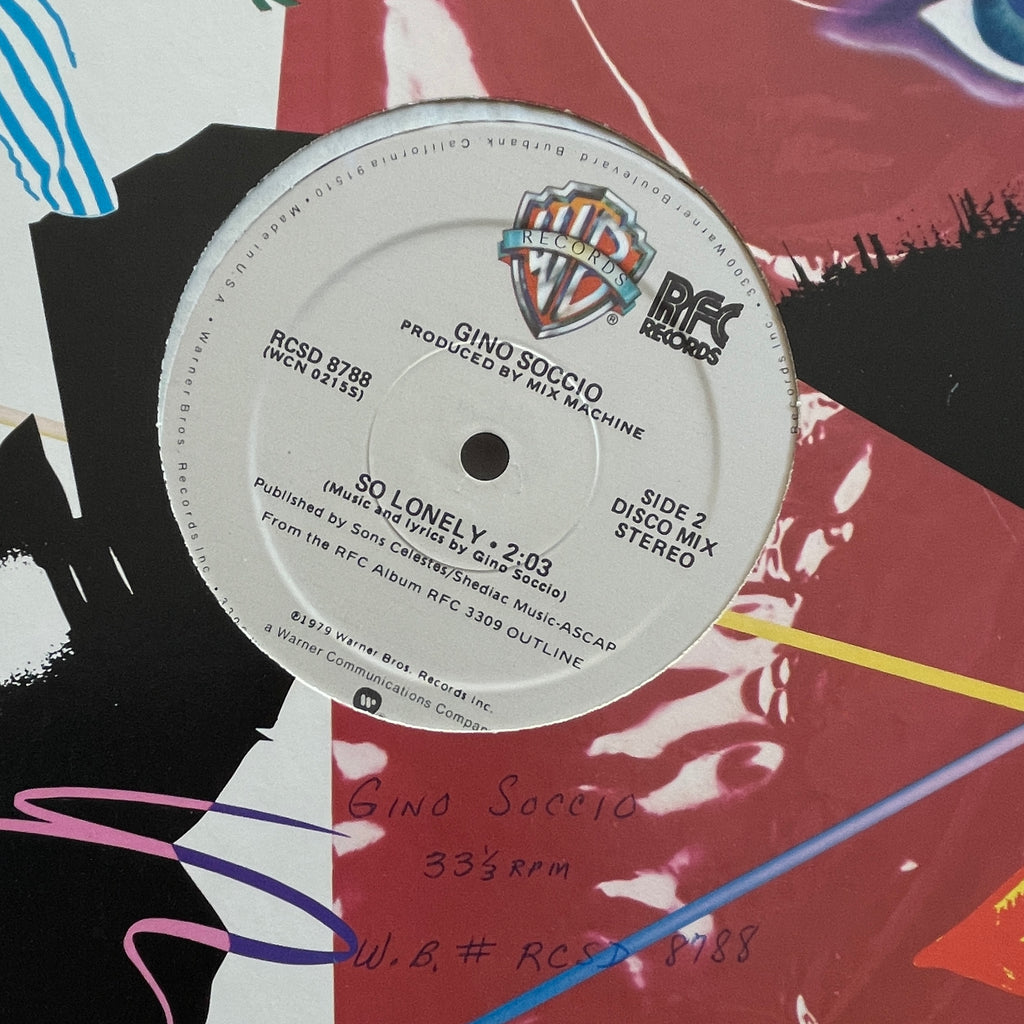 GINO SOCCIO "Dancer" CLASSIC ITALO COSMIC SYNTH DISCO FUNK 12" – Earcave