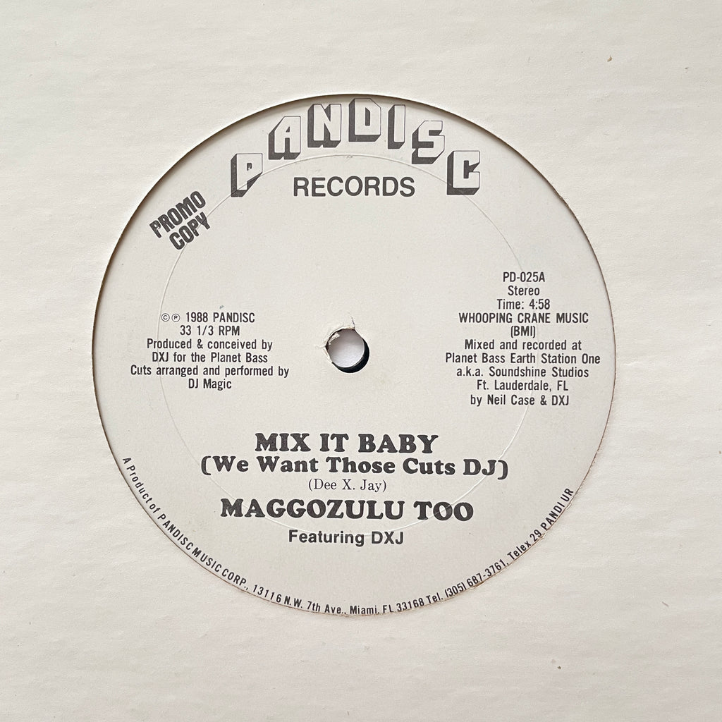 Maggozulu Too ‎"Mix It Baby" MIAMI ELECTRO BOOGIE FUNK 12" – Earcave