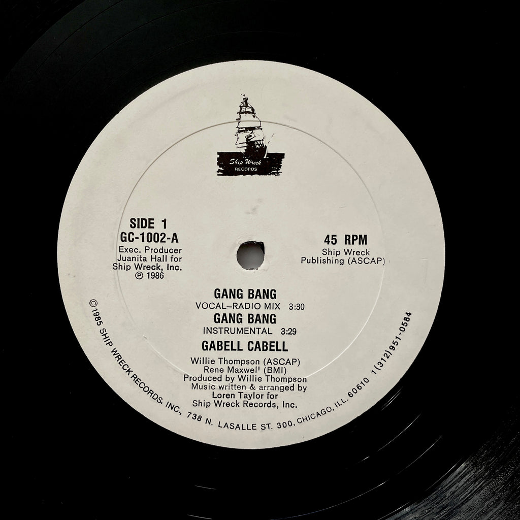 Gabell Cabell "Gang Bang " PRIVATE ELECTRO FUNK SYNTH BOOGIE 12" – Earcave
