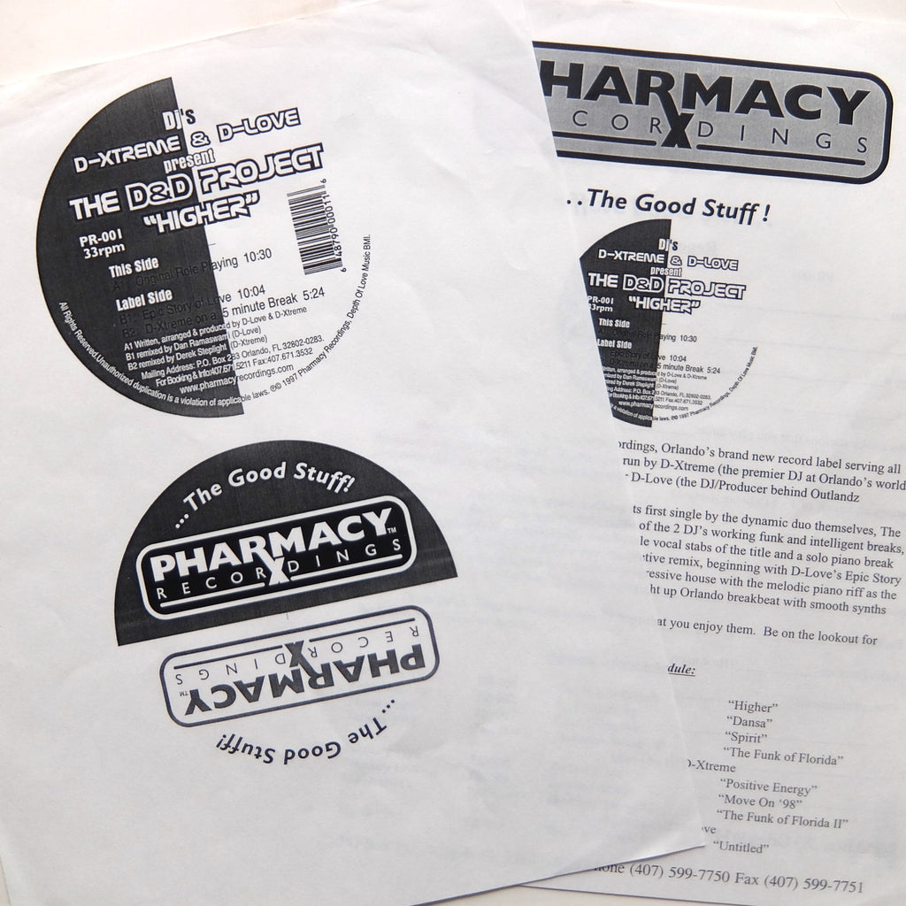 D-Xtreme & D-Love The D&D Project "Higher" FLORIDA BREAKBEAT TECHNO RA ...