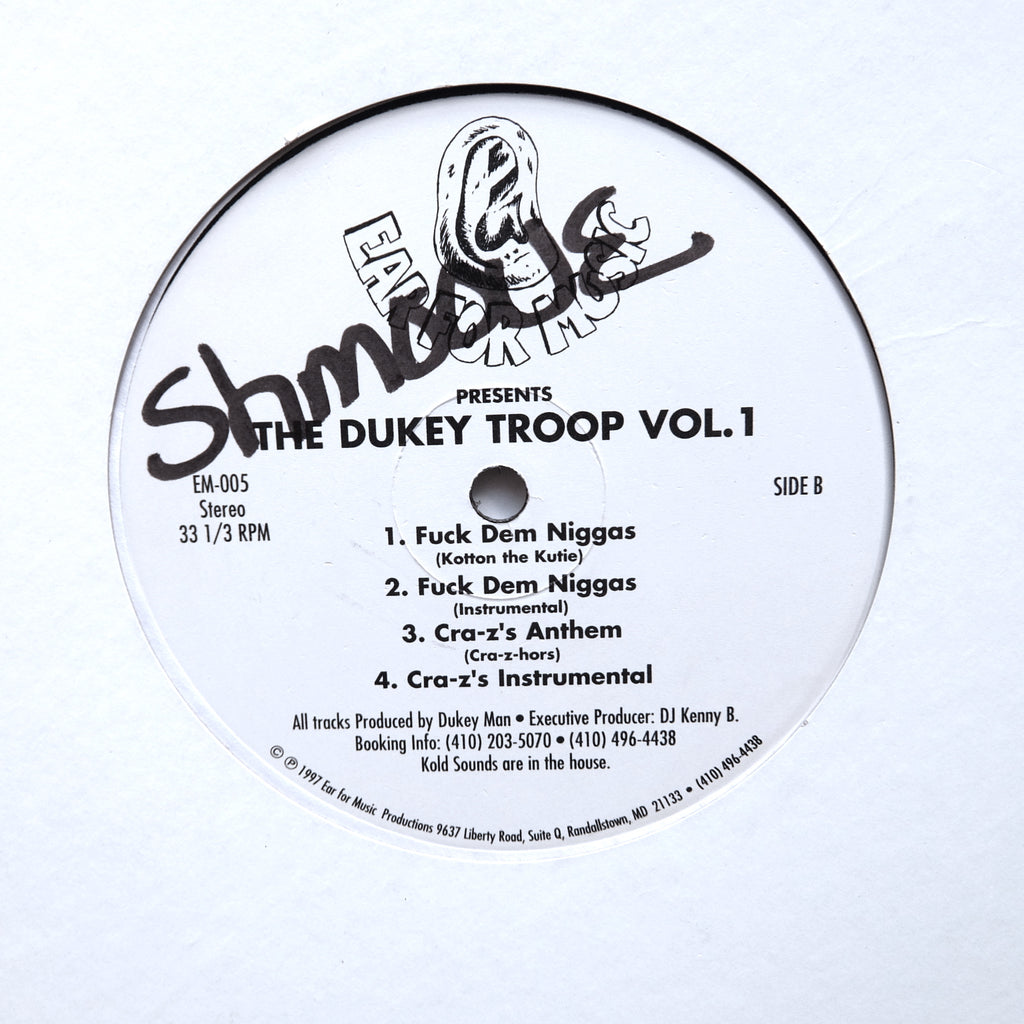 DUKEYMAN "The Dukey Troop Vol. 1" ULTRA RARE BALTIMORE CLUB BREAKBEAT ...